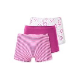 Schiesser Panty ' 955 ' M&auml;dchen Gr&ouml;&szlig;e 116 beere / pink / wei&szlig;