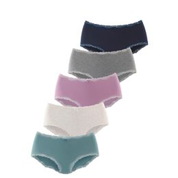 Vivance By Lascana Panty Damen Gr&ouml;&szlig;e XS beige / graumeliert / gr&uuml;n / schwarz
