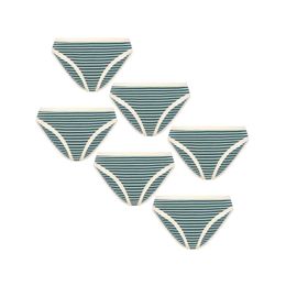 Albero Natur Panty 'Bio-Baumwoll-Slip mit Spitze &ndash; 6er Pack' female size L Opal