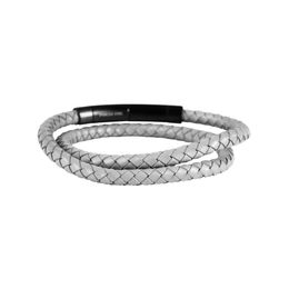Akzent Armband 'Jons, langlebig' Herren Gr&ouml;&szlig;e 22 cm grau