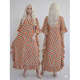 Pfaugermany Kleid 'Oversizekleid 'KAFTAN Free Size Brustumfang &ndash; 170 cm . L&auml;nge 130 cm'' Damen Gr&ouml;&szlig;e 40/44 bunt Sommerkleid