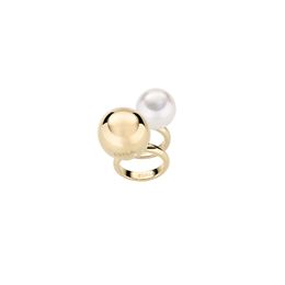Furla Jewellery Ring Set 'MIASFERA' Damen Gr&ouml;&szlig;e 52 gold / silber