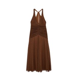 KOTON Kleid Damen Gr&ouml;&szlig;e 44 braun Sommerkleid