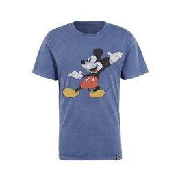 Recovered T-Shirt 'Disney Mickey Mouse Posing' Herren Gr&ouml;&szlig;e L blau