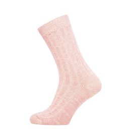Homeofsocks Socken 'Ein Paar Weiche Blumen Socken aus Baumwolle kuschelig mit 90% Baumwolle f&uuml;r Damen und Herren' Damen Gr&ouml;&szlig;e 39/42 pink