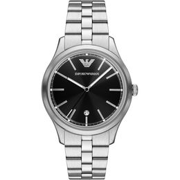 Emporio Armani Analoguhr Herren Gr&ouml;&szlig;e One Size silber