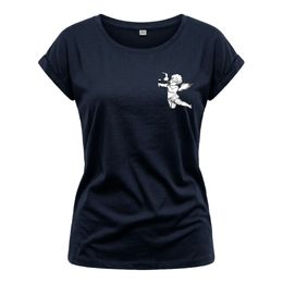 Makaya Shirt 'Engel' Damen Gr&ouml;&szlig;e M dunkelblau