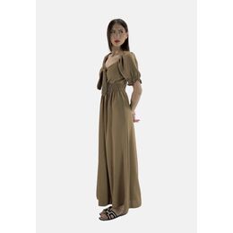 Elara Kleid Damen Gr&ouml;&szlig;e 34/42 mokka Sommerkleid