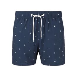 Cruz Badeshorts 'Werner' Herren Gr&ouml;&szlig;e 4XL dunkelblau / wei&szlig;