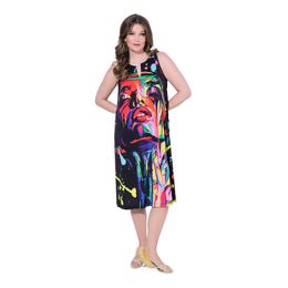 MIAMODA Kleid Damen Gr&ouml;&szlig;e 44 mischfarben / schwarz Sommerkleid