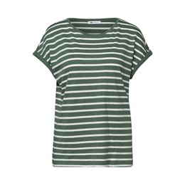 Street One T-Shirt Damen Gr&ouml;&szlig;e L jade / wei&szlig;