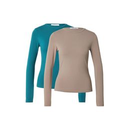 ABOUT YOU Shirt 'Layla' female size M Taupe / Petrol