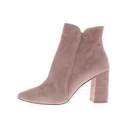 Xaver Luis Schuhmanufaktur Ankle Boots 'VERO - Spitze Stiefelette mit Blockabsatz' Damen Gr&ouml;&szlig;e 42 ros&eacute;
