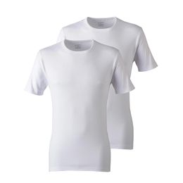 Jockey Unterhemd 'Modern Classic Round Neck T-Shirt - 2 Pack' Herren Gr&ouml;&szlig;e L wei&szlig;