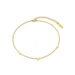 Pure Schmuck Fu&szlig;schmuck 'Sweet Heart' Damen Gr&ouml;&szlig;e 20 cm gold