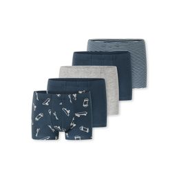 Schiesser Trunk ' 95/5 Multi ' Jungen Gr&ouml;&szlig;e 98 dunkelblau / grau