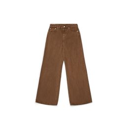 Dr. Denim Jeans 'Rhue Low Wide' Damen Gr&ouml;&szlig;e 30 braun