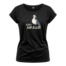 Makaya Shirt 'Taube' Damen Gr&ouml;&szlig;e M schwarz