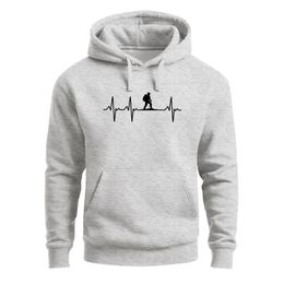 Neverless Sweatshirt 'Wanderer Herzschlag' Herren Gr&ouml;&szlig;e 4XL hellgrau