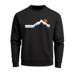 Neverless Sweatshirt 'Mountain Sun' Herren Gr&ouml;&szlig;e XL schwarz