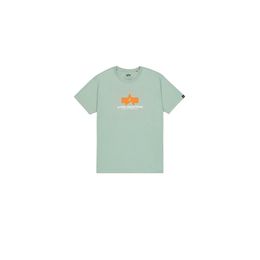 Alpha Industries Shirt male size XL Mint / Orange / White