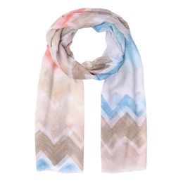 Seasons Of April Schal 'Mimi' Damen Gr&ouml;&szlig;e one size beige / dunkelbeige / hellblau / wei&szlig;