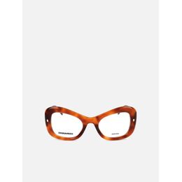 Dsquared2 Sonnenbrille 'Dsquared2 D2 0138 Beige havana 52/23/140 WOMAN Eyewear Frame' Damen Gr&ouml;&szlig;e 52 beige