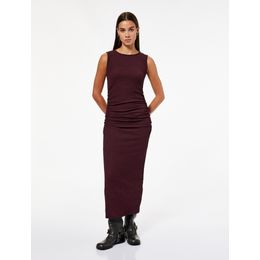KOTON Kleid Damen Gr&ouml;&szlig;e 40 bordeaux Sommerkleid
