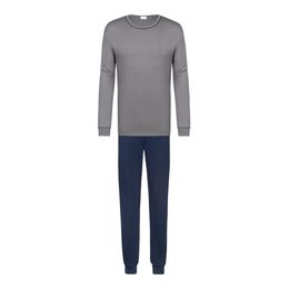 Mey Pyjama 'Pure Night' Herren Gr&ouml;&szlig;e S navy / grau