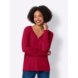 Heine Kapuzenstrickjacke