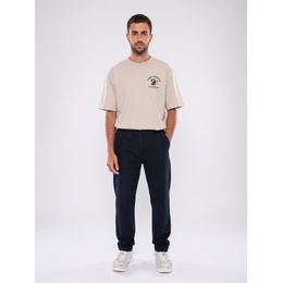 thinking mu Pants 'STRAIGHT PANTS NAVY TRAVEL LIGHT' male size 42 Blue