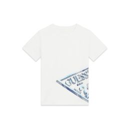 Guess T-Shirt Jungen Gr&ouml;&szlig;e 134 blaumeliert / wei&szlig;