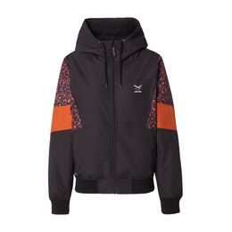 Iriedaily Between-Season Jacket 'Blotchy' female size L Aubergine / Dark orange / Black