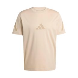 adidas Sportswear Performance Shirt 'Z.N.E.' male size XXXL Beige / Dark beige