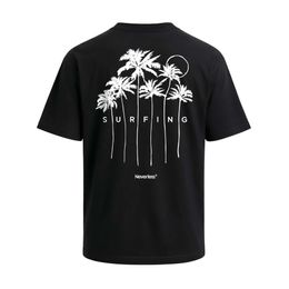 Neverless Shirt 'Palms Surfing' Herren Gr&ouml;&szlig;e 4XL schwarz