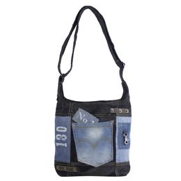 Sunsa Umh&auml;ngetasche 'Sunsa' Damen Gr&ouml;&szlig;e One Size blue denim / anthrazit / wei&szlig;