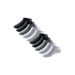 Schiesser Sneakersocken ' Bluebird ' Herren Gr&ouml;&szlig;e 43/46 grau / schwarz / wei&szlig;