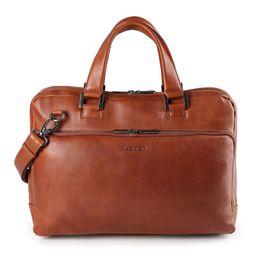 Plevier Document Bag 'Larry ' male size One size Cognac