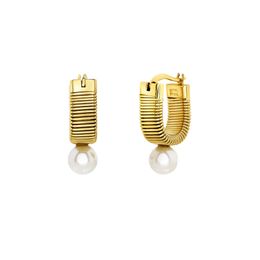 Breil Ohrringe 'STYLIZE' Damen Gr&ouml;&szlig;e One Size gold / perlwei&szlig;