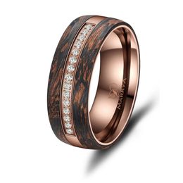 Marrya Ring 'MARRYA Ehering CB-03 Carbon-Bronze' Damen Gr&ouml;&szlig;e 48 bronze