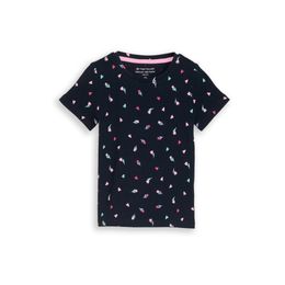 Tom Tailor T-Shirt M&auml;dchen Gr&ouml;&szlig;e 104/110 dunkelblau / mint / rosa / hellpink