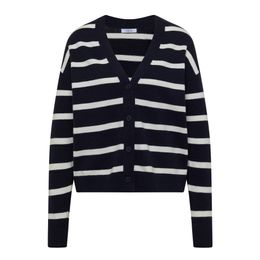 Cecil Cardigan mit V-Neck und Streifen Damen Gr&ouml;&szlig;e XS dunkelblau