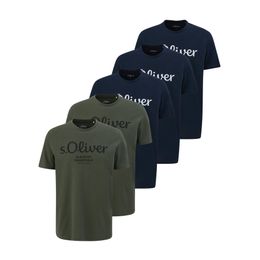 s.Oliver Shirt 'Basic' Herren Gr&ouml;&szlig;e XXL blaumeliert