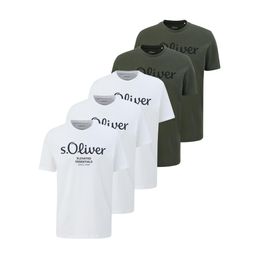 s.Oliver Shirt 'Basic' Herren Gr&ouml;&szlig;e M gr&uuml;nmeliert