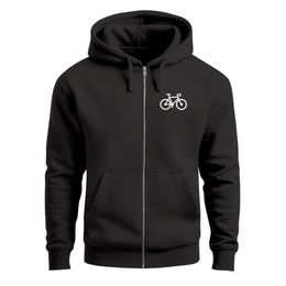 Neverless Sweatjacke 'Fahrrad' Herren Gr&ouml;&szlig;e XXL schwarz