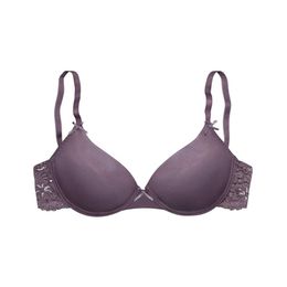 Nuance By Lascana BH Damen Gr&ouml;&szlig;e 80 taupe / dunkellila