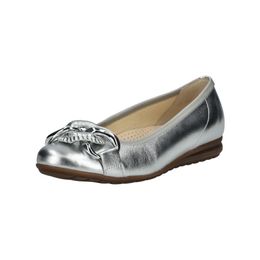 Gabor Ballerina Damen Gr&ouml;&szlig;e 43 silber Sommerschuhe