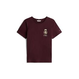 Tommy Hilfiger T-Shirt Damen Gr&ouml;&szlig;e XXS gold / weinrot