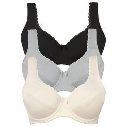 bonprix Bra female size 80 Beige / Grey / Black
