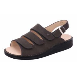 Finn Comfort Sandale 'Sylt' Herren Gr&ouml;&szlig;e 42 dunkelbraun / silber